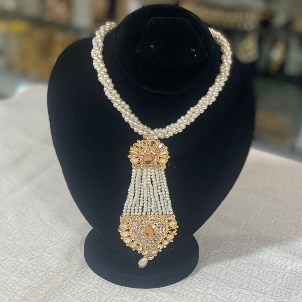 Pearl Mala Necklace - Complete Your Nikah or Wedding Look - Carat Vogue