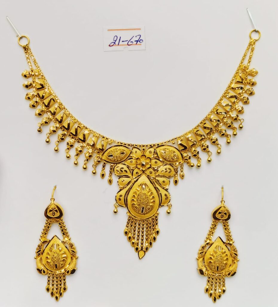 Royal Heirloom Gold Necklace Set - Carat Vogue
