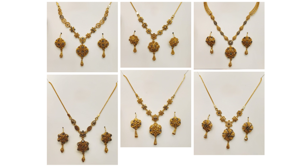 1 Tola Gold Designer Mala Set Price in Pakistan - Carat Vogue